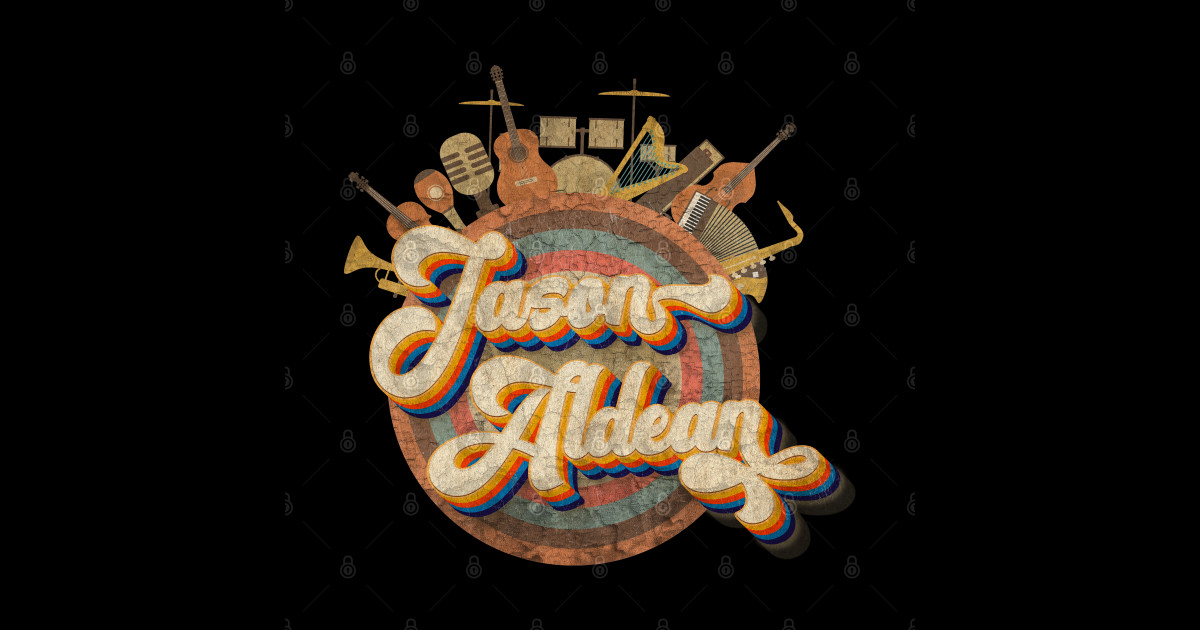 Tshirt Music Designs Vintage Retro - Jason Aldean - Jason Aldean ...