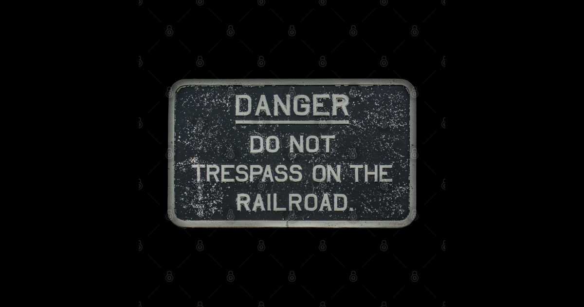 Danger Zone - Railroad - Sticker | TeePublic