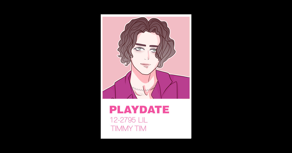 Timothee Playdate Pantone - Timothee Chalamet - Sticker | TeePublic