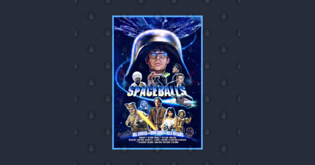 SPACEBALLS - The poster 2.0 - Science Fiction Robots Space Funny Cat ...