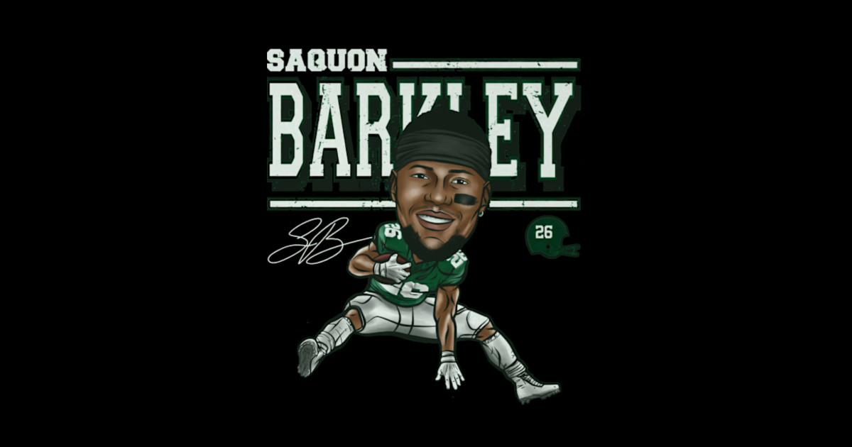 Saquon Barkley Philadelphia Cartoon - Saquon Barkley - Posters and Art ...
