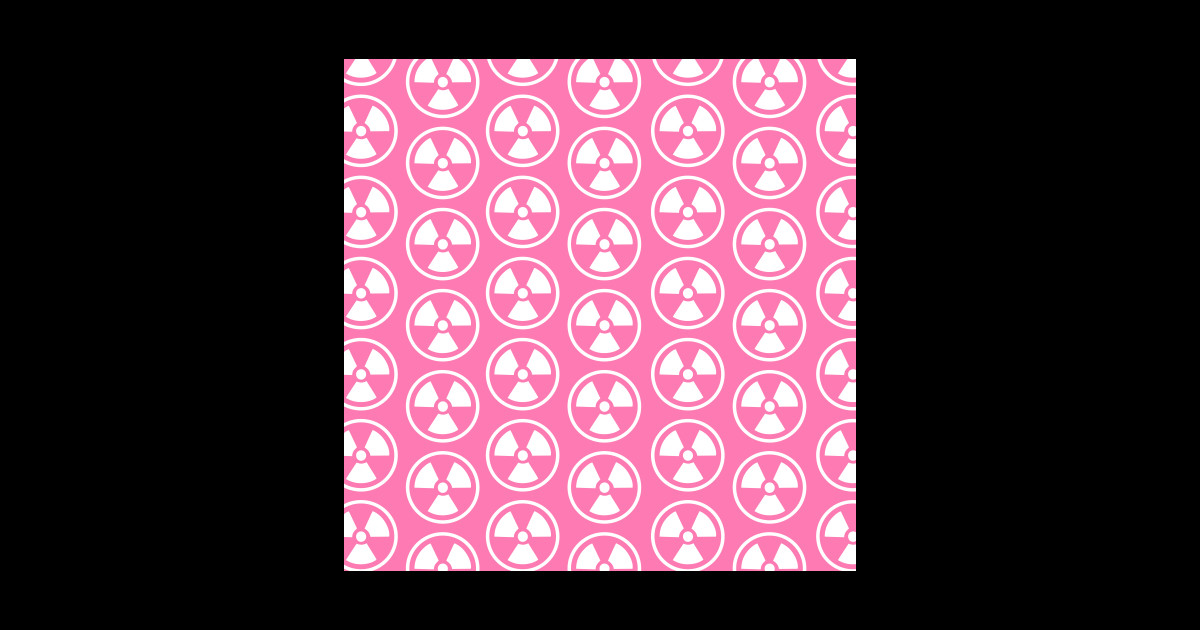Radioactive Wall Pink Pattern - Radioactive - Sticker | TeePublic