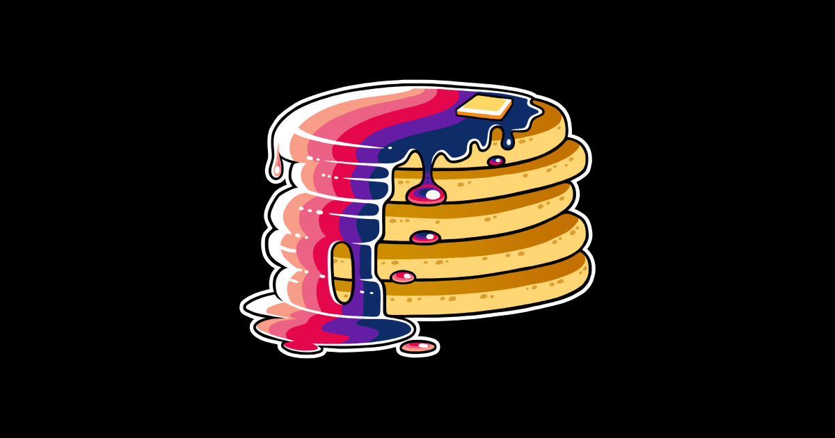 Cinthean Gay Pride Pancakes LGBT - Cinthean - Sticker | TeePublic