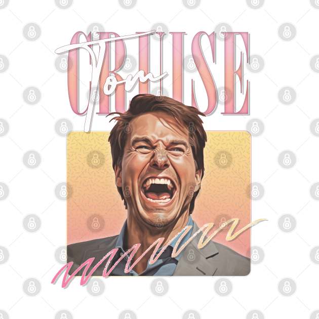 Laughing Tom Cruise - Fan Art Meme Design - Tom Cruise - Pin | TeePublic