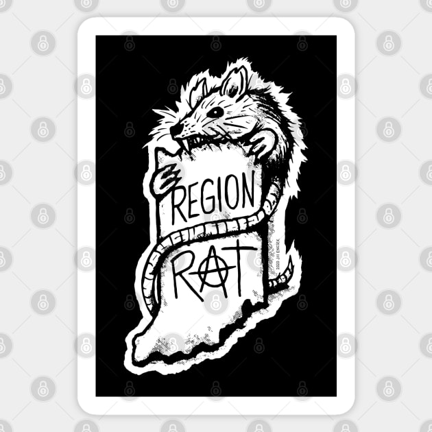 Region Rat (reversed) - Indiana - Sticker | TeePublic