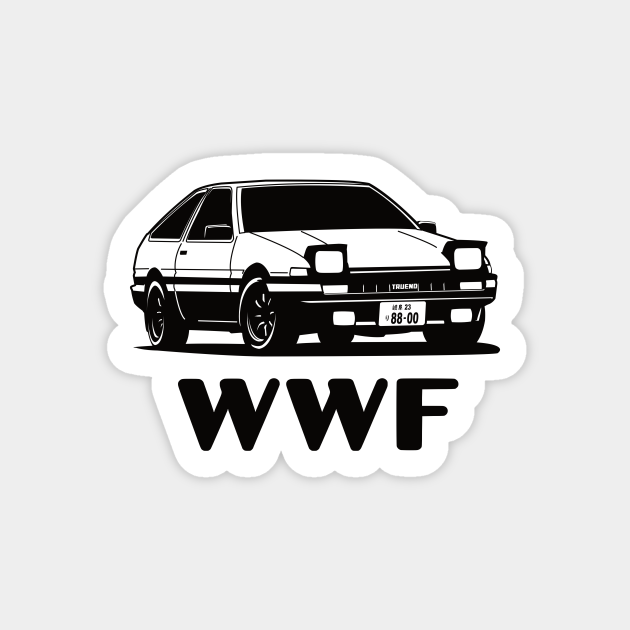 AE86 Trueno in extinction - Toyota Ae86 - Sticker | TeePublic