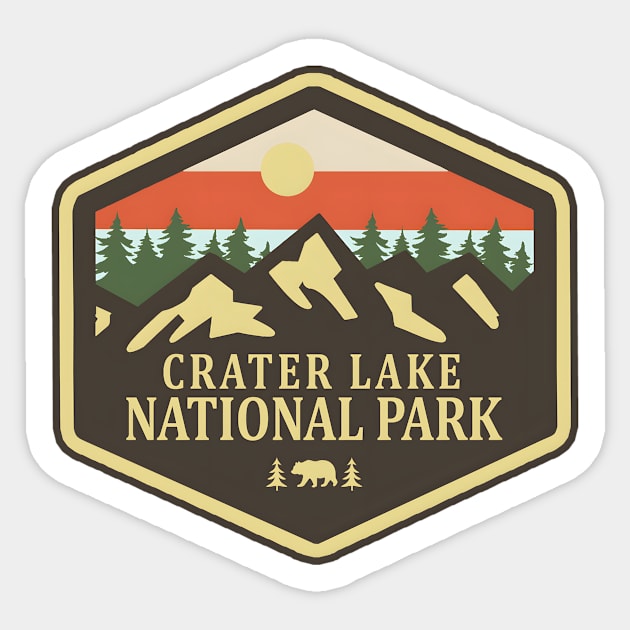 Crater Lake National Park - Crater Lake - Sticker | TeePublic
