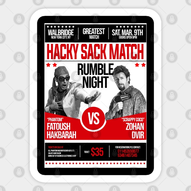 Hacky Sack Match - Zohan - Sticker | TeePublic