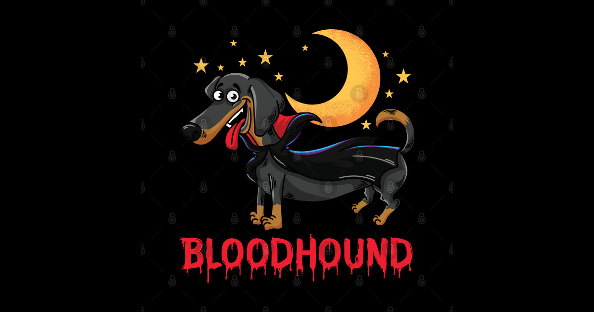 Funny Dachshund Vampire Bloodhound Halloween - Dachshund - T-Shirt ...