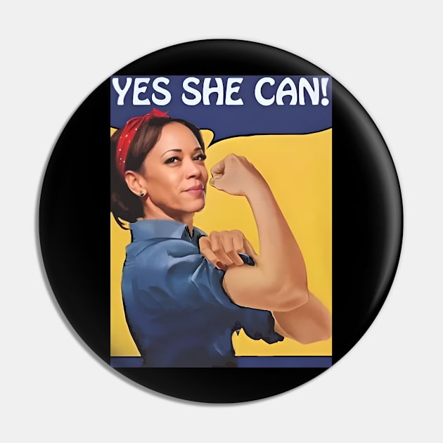 Yes She Can Kamala Harris Madam President Vote Kamala 2024 - Yes She ...