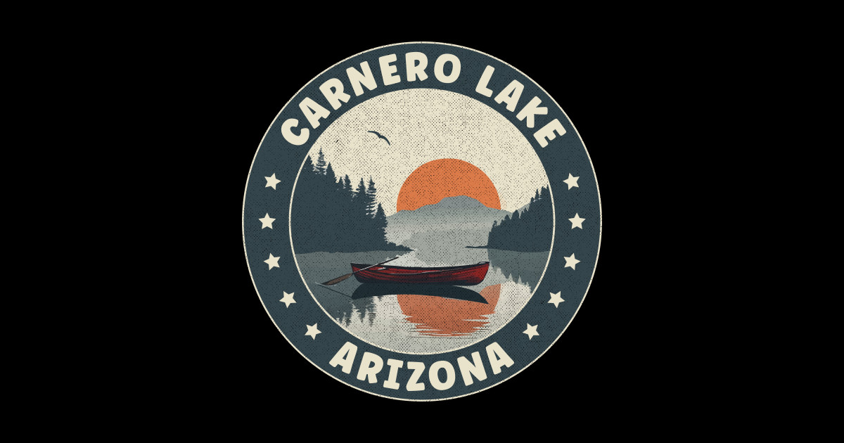 Carnero Lake Arizona Sunset - Carnero Lake - Sticker | TeePublic