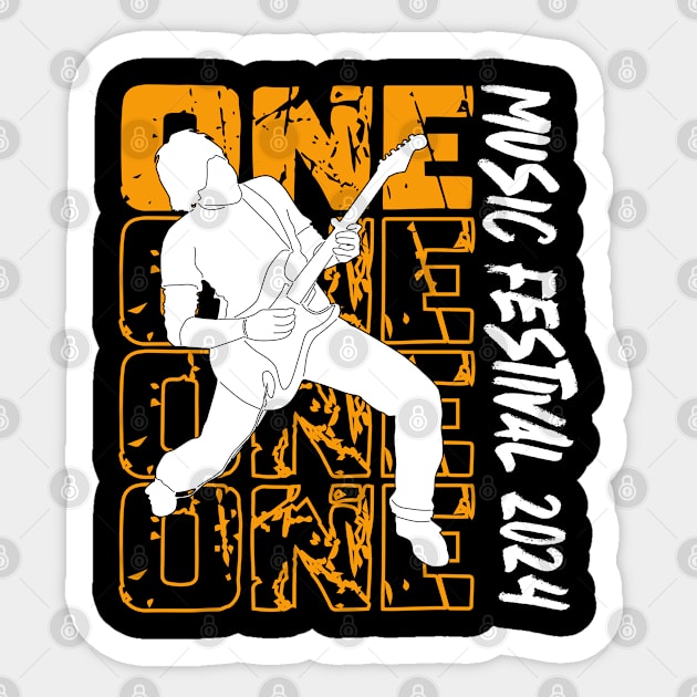 One Music Festival 2024 - Music Festival - Sticker | TeePublic