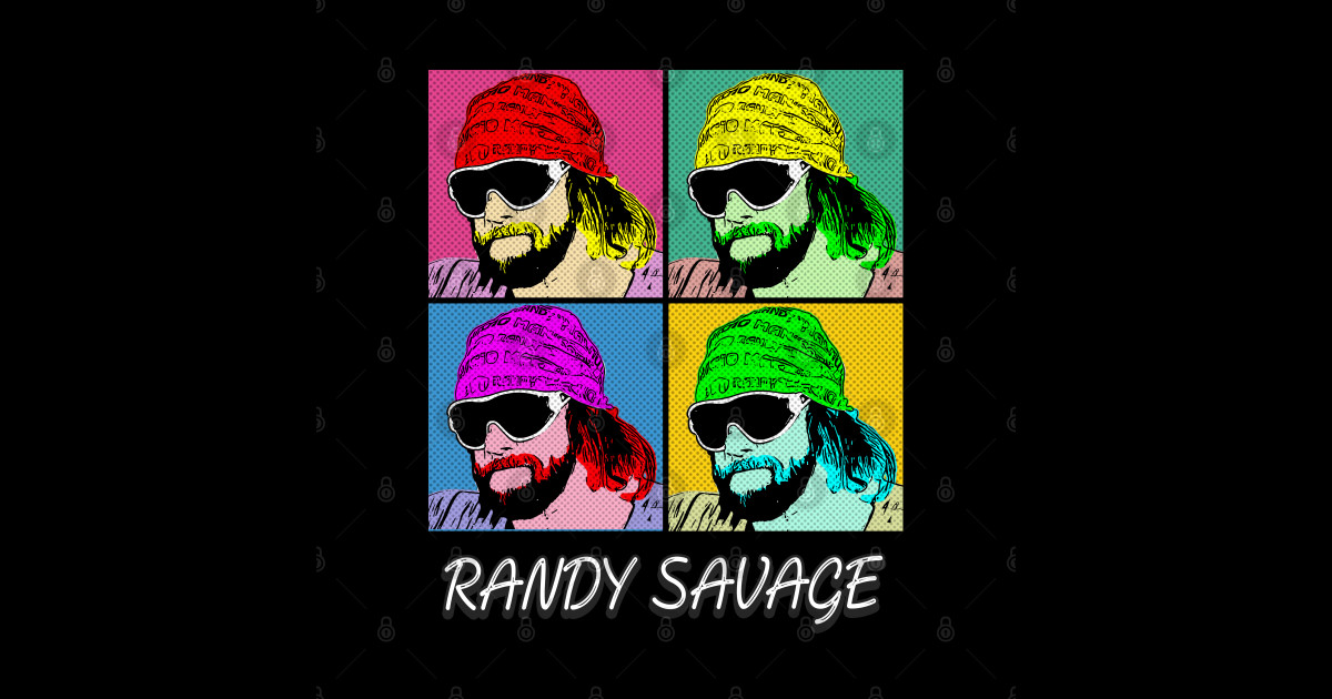 Randy Savage Pop Art Style - Randy Savage - Sticker | TeePublic