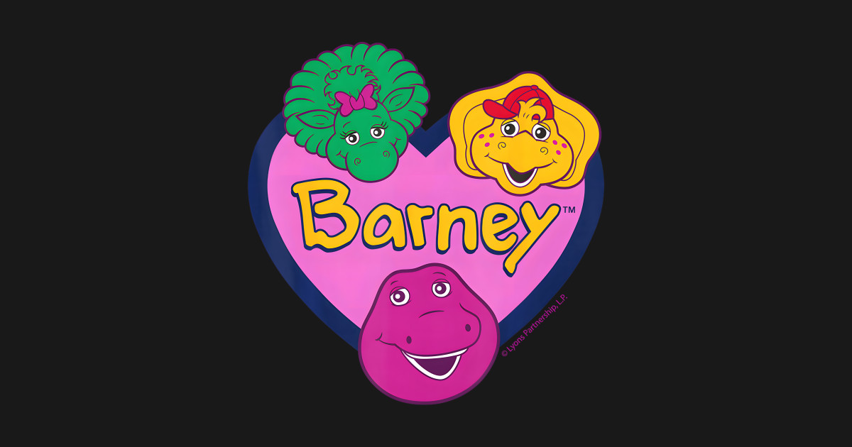 Barney Baby Bop And Bj Heart Friends - Barney Friends Heart - T-Shirt ...