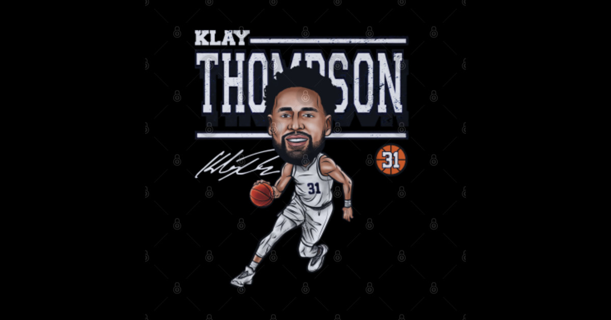 Klay Thompson Dallas Cartoon - Klay Thompson - Sticker | TeePublic