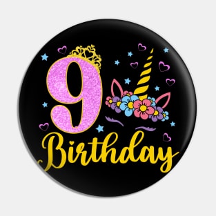 Happy Birthday Boy Man 9 Years Old Pins and Buttons for Sale | TeePublic