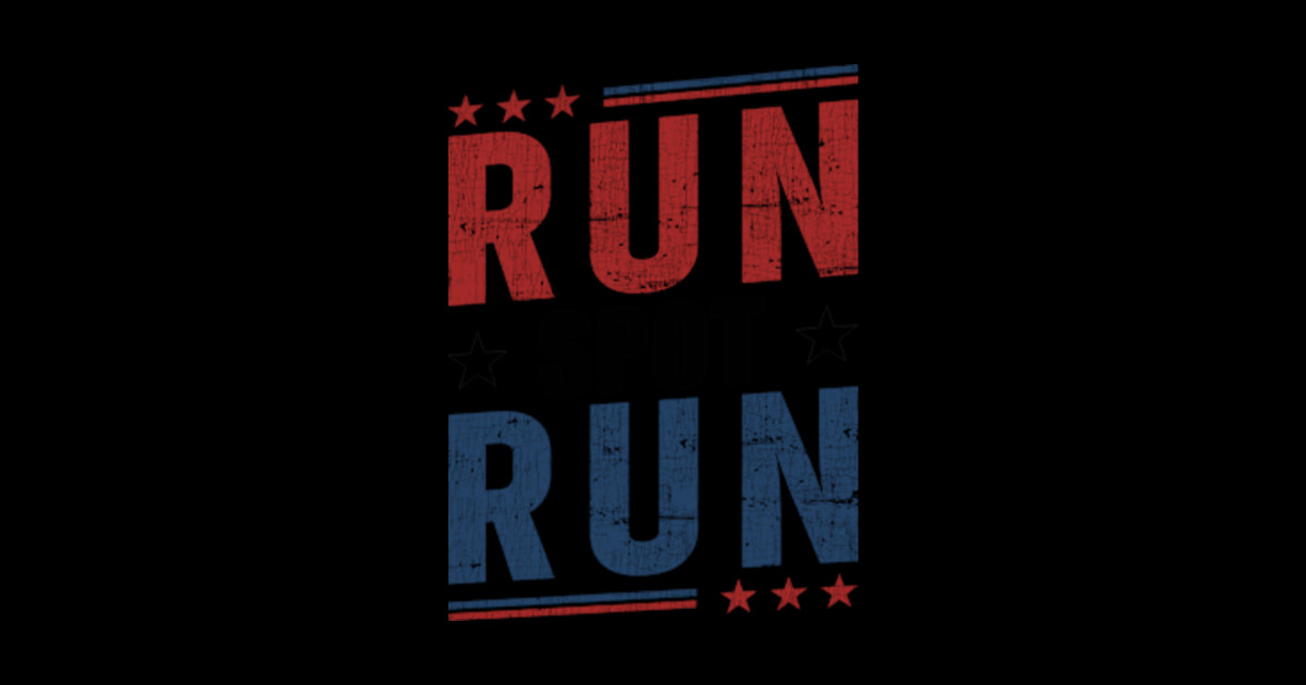Run Spot Run Trump Debate Election 2024 - Run Spot Run Trump - Sticker ...