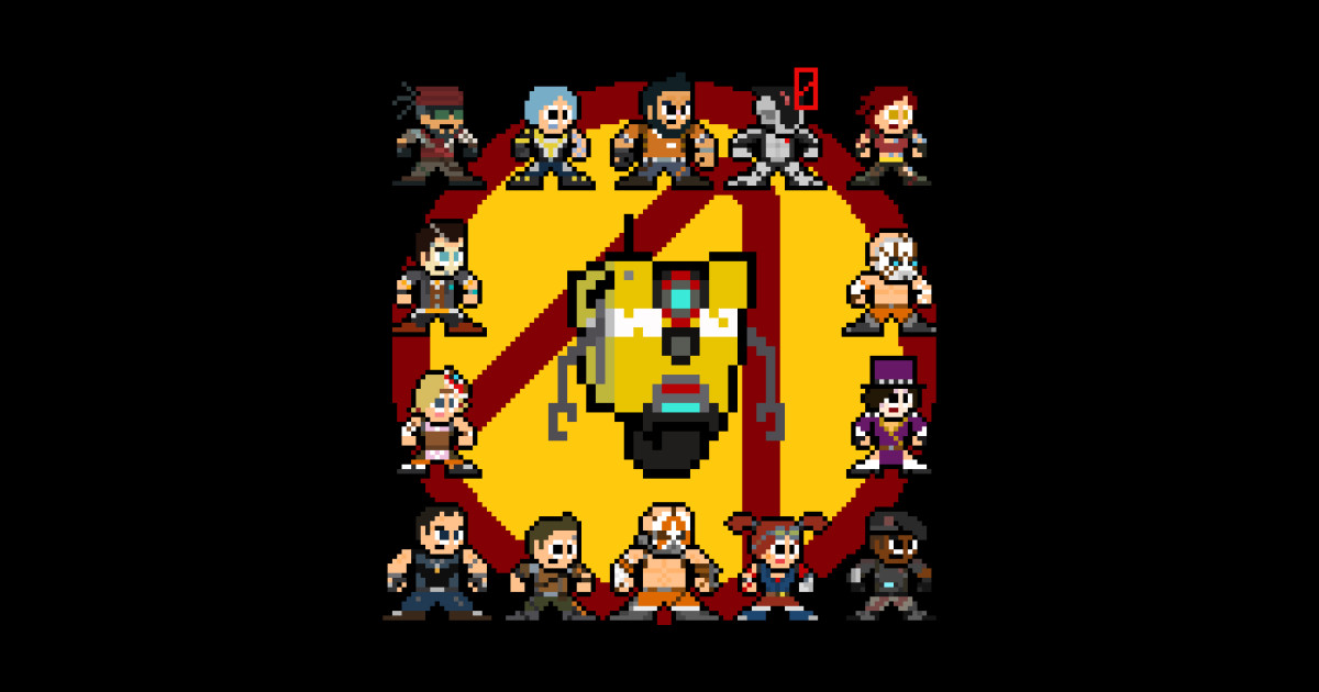 Borderlands 2 Pixel Sprites - Borderlands - Posters and Art Prints ...
