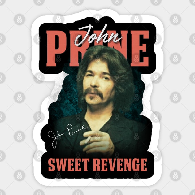 John Prine Original Aesthetic Tribute 〶 - John Prine - Sticker | TeePublic