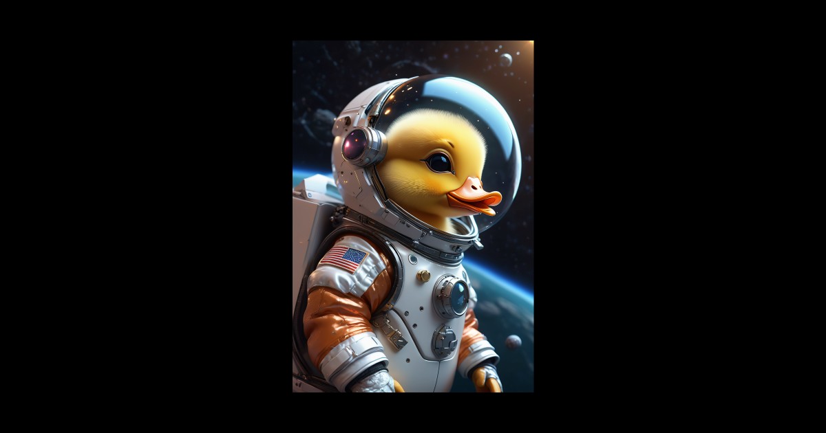 Astro Duck - Duckling - Sticker | TeePublic