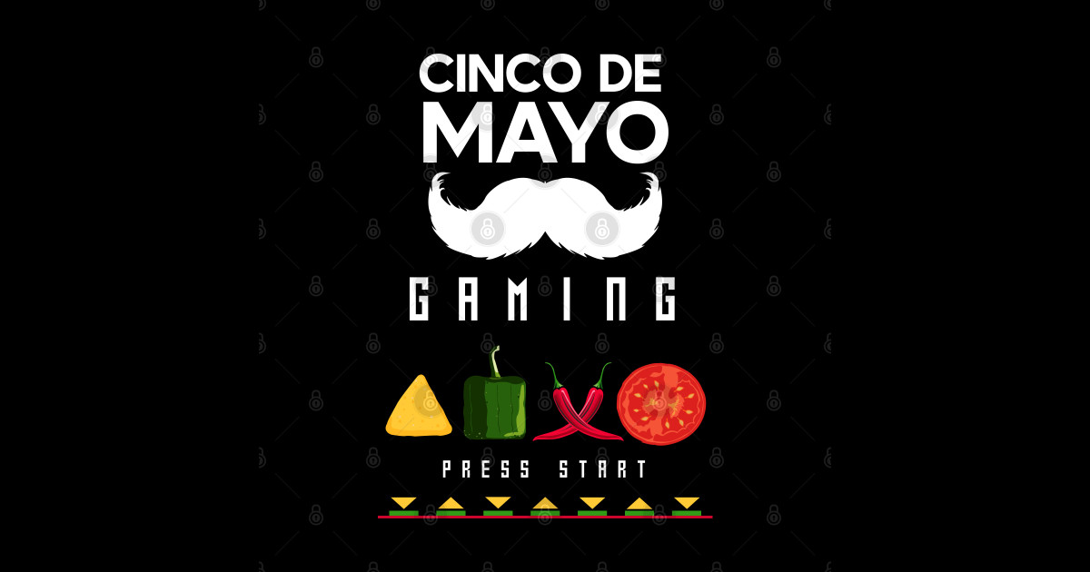 Cinco de mayo gaming - Cinco De Mayo Gaming - Sticker | TeePublic