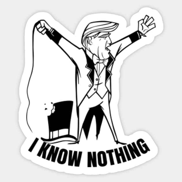 Trump Politics "Nothing" Fun Design Selection - Donald Trump - Sticker ...