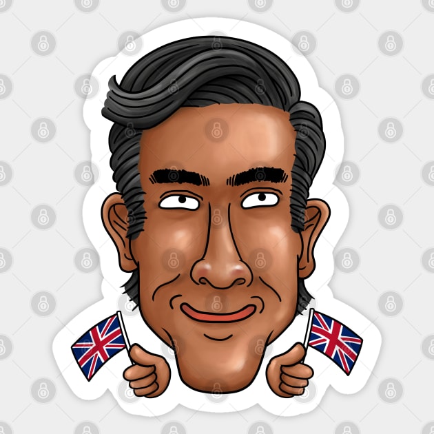 Rishi Sunak British Flag - Rishi Sunak - Sticker | TeePublic