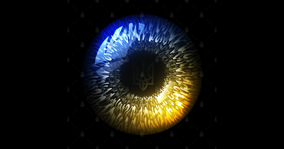 Ukrainian Eye - Ukraine - Sticker | TeePublic