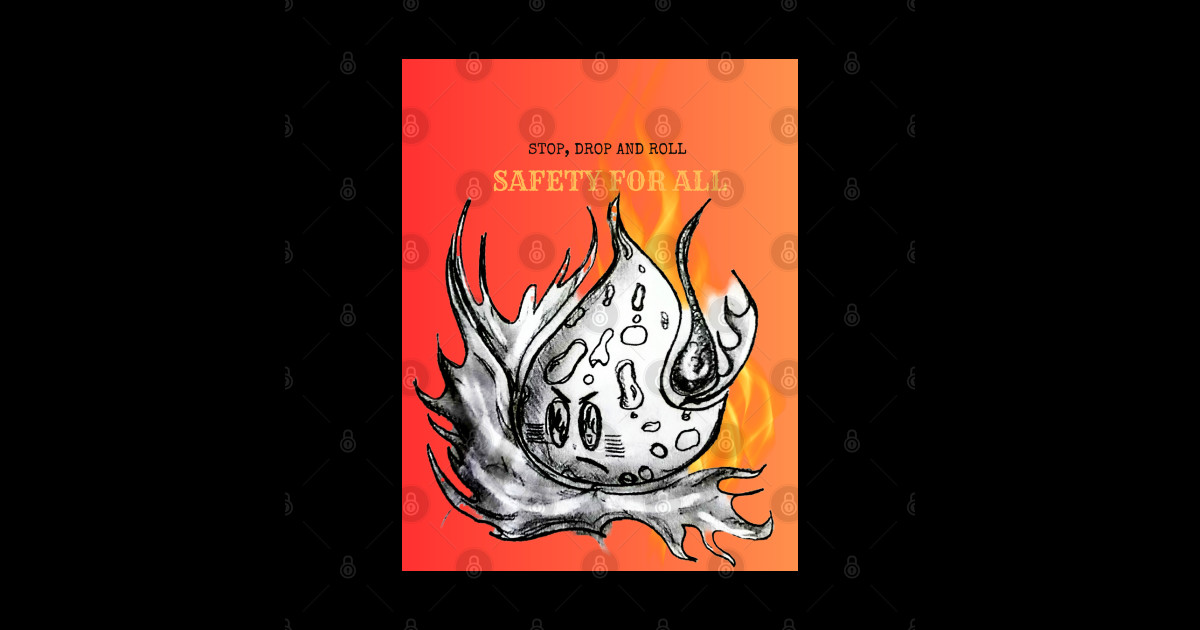 Safety First! - Abstract fun gaming angry fireball monster lava orc ...