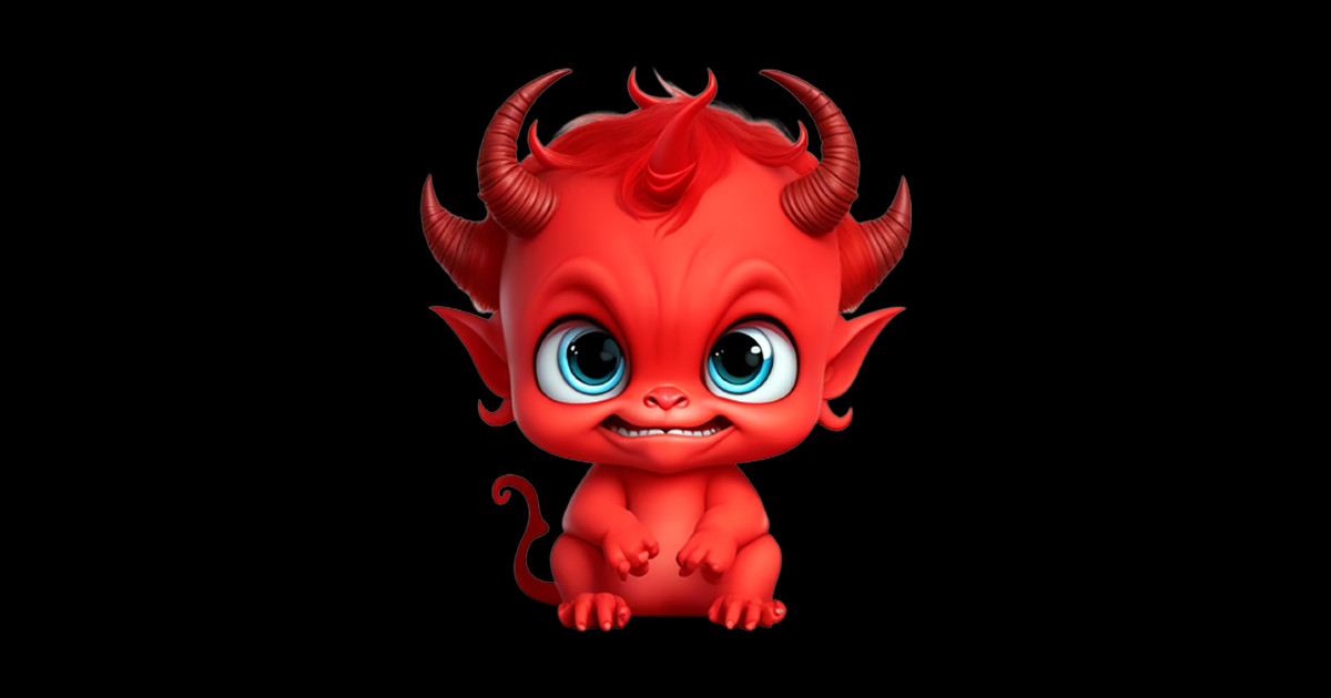 Cute Baby Devil - Halloween - Posters and Art Prints | TeePublic