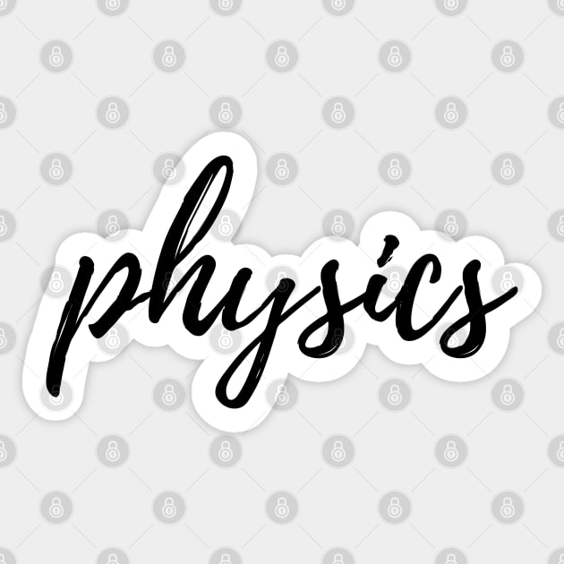Physics Binder Label - Binder Label - Sticker | TeePublic