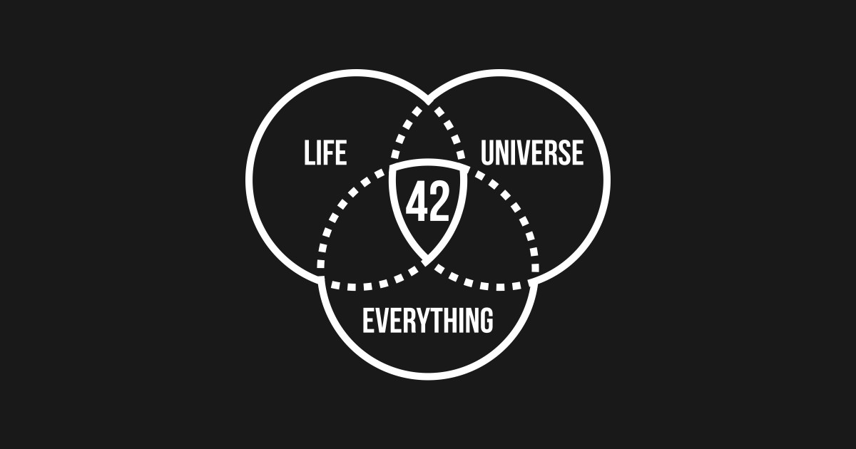 42 Answer To Life Universe Everything - Answer To Everything - T-Shirt ... 42 Answer To Life Universe Everything - Answer To Everything - T-Shirt ...