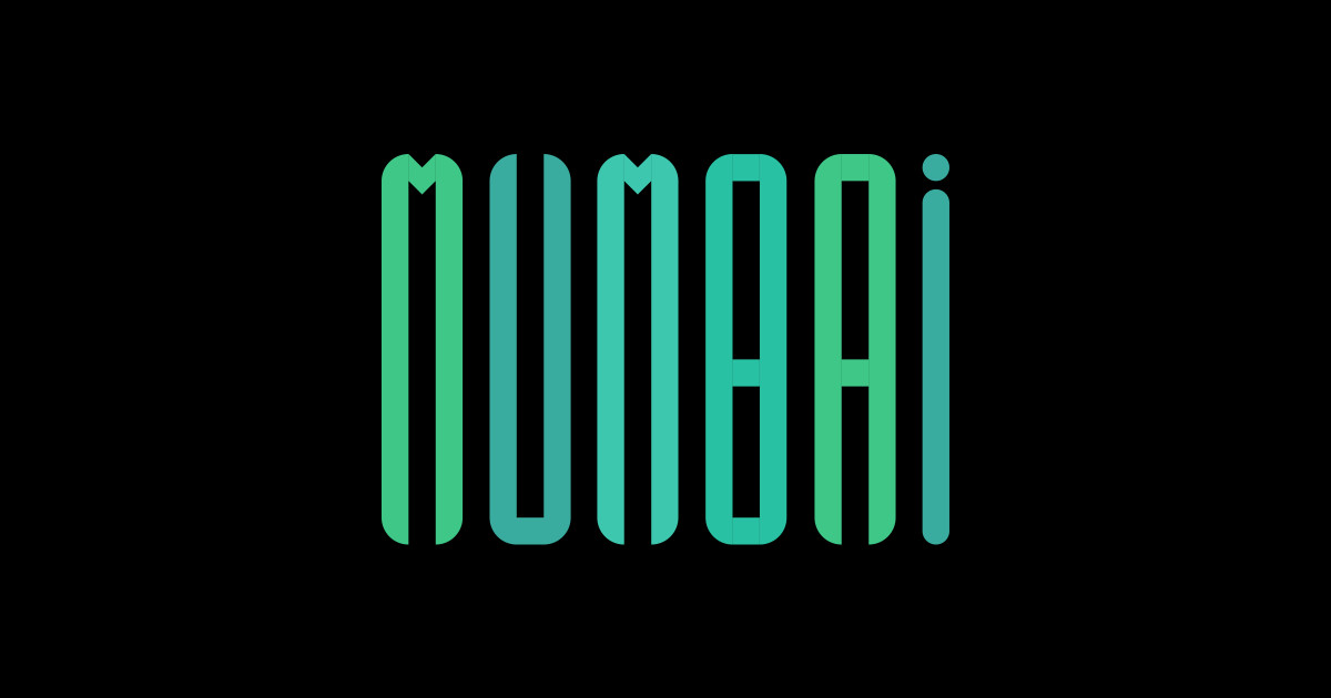 Mumbai Typography - Mumbai - Sticker | TeePublic