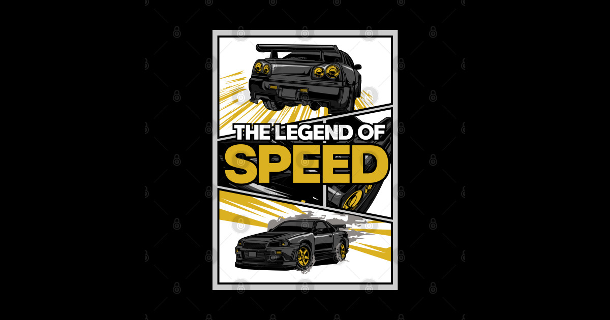 Legend Of Speed - Racing Car - Sticker | TeePublic