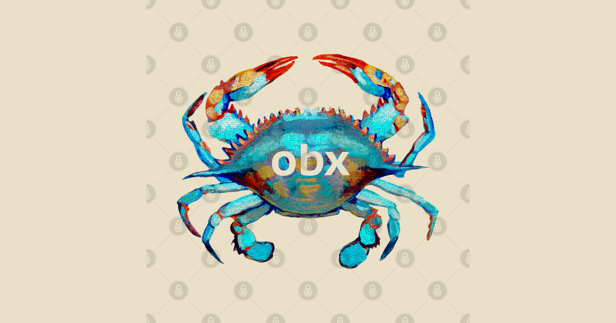 OBX Blue Crab - Obx North Carolina - T-Shirt | TeePublic