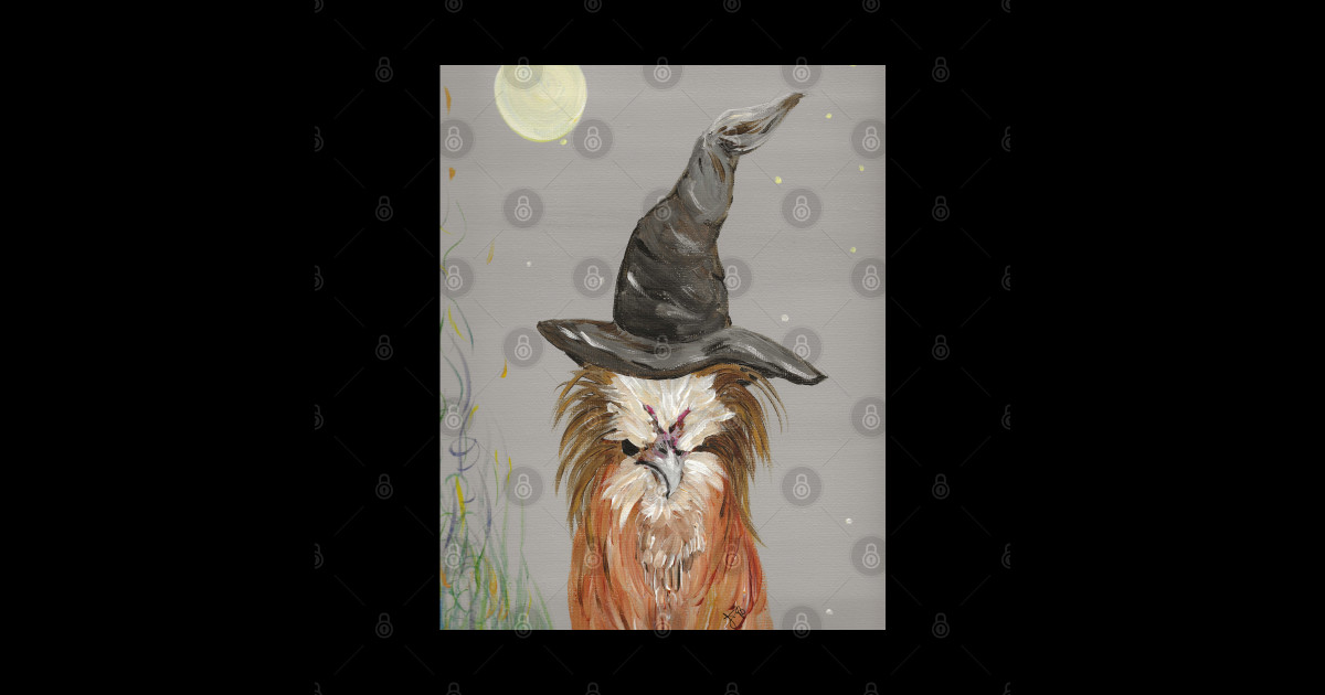 Chicken Wizard by the Light of the Moon - Chicken Wizard - Sticker ...