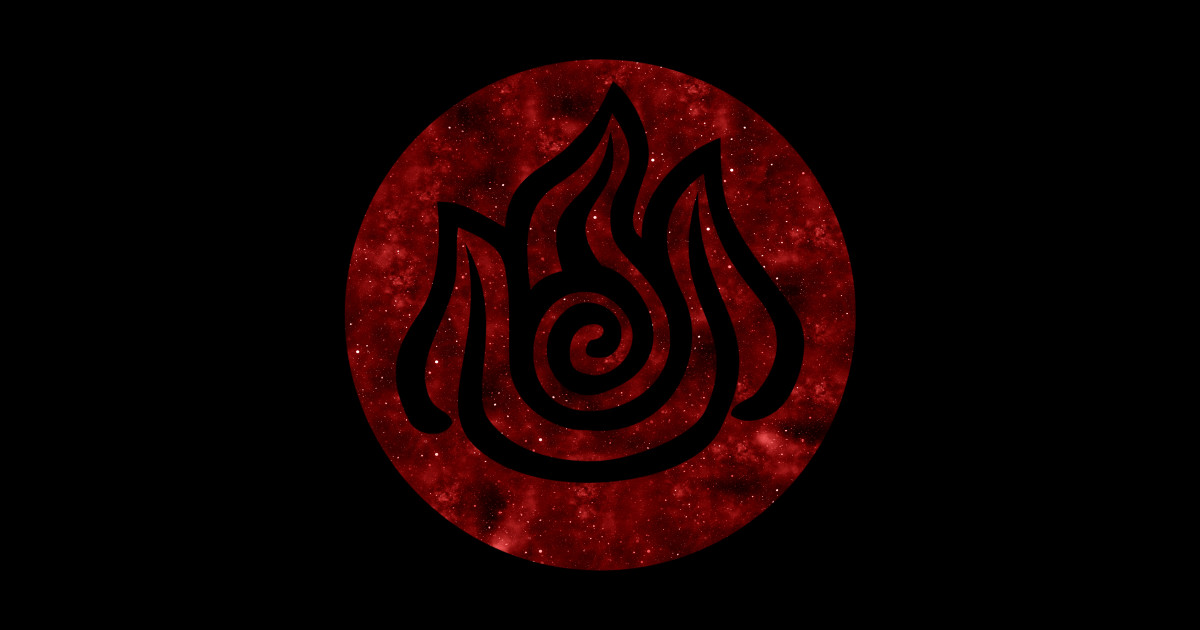 Avatar: The Last Airbender - Fire Symbol (Galaxy Design) - Fire Symbol ...