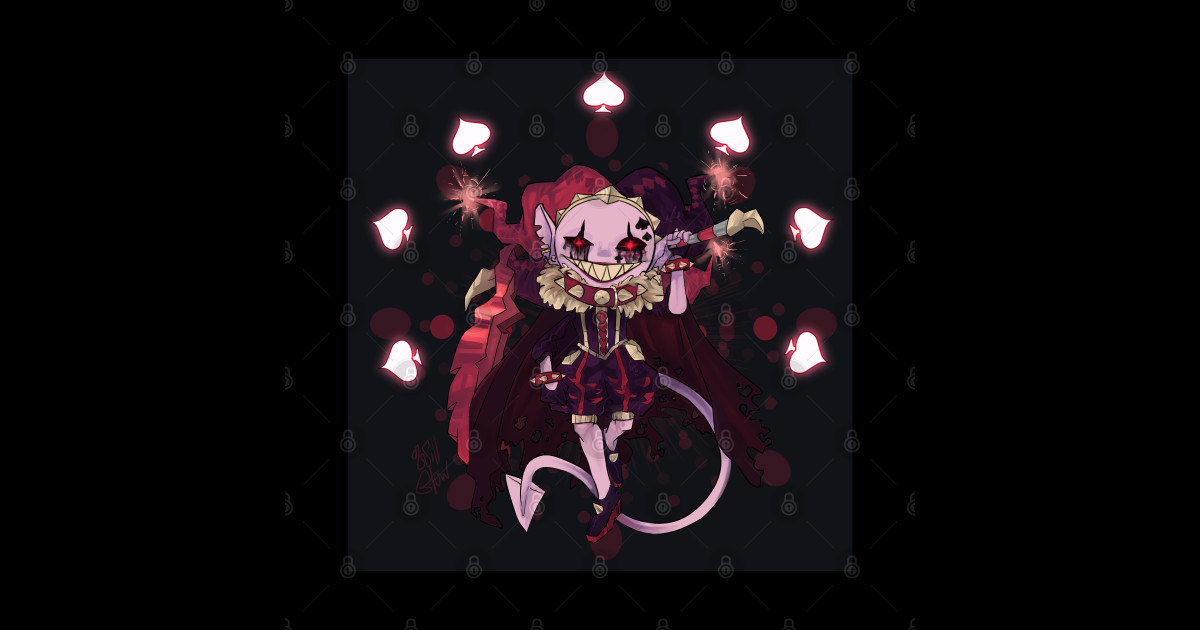 Jevil [FellRune] - Deltarune - Sticker | TeePublic