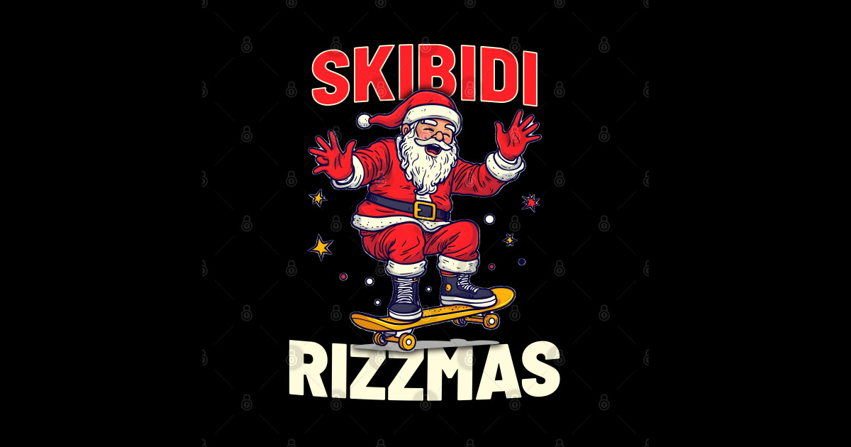 Skibidi Rizzmas - Skibidi Rizzmas - Sticker | TeePublic