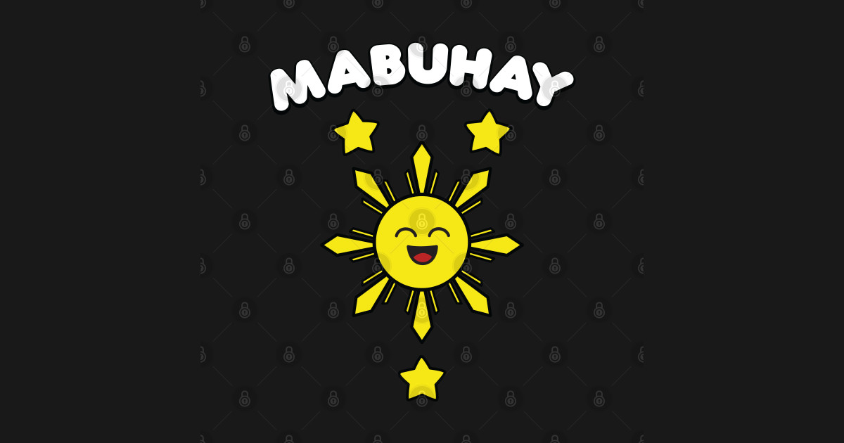 Mabuhay Filipino Flag Sun and Stars - Filipino Gift - T-Shirt | TeePublic