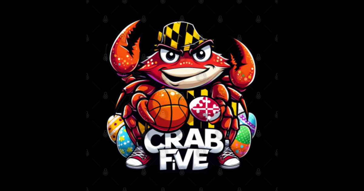 Naughty Easter Eggs & Coastal Claws Crab Five - Crab Five Crab Flag ...