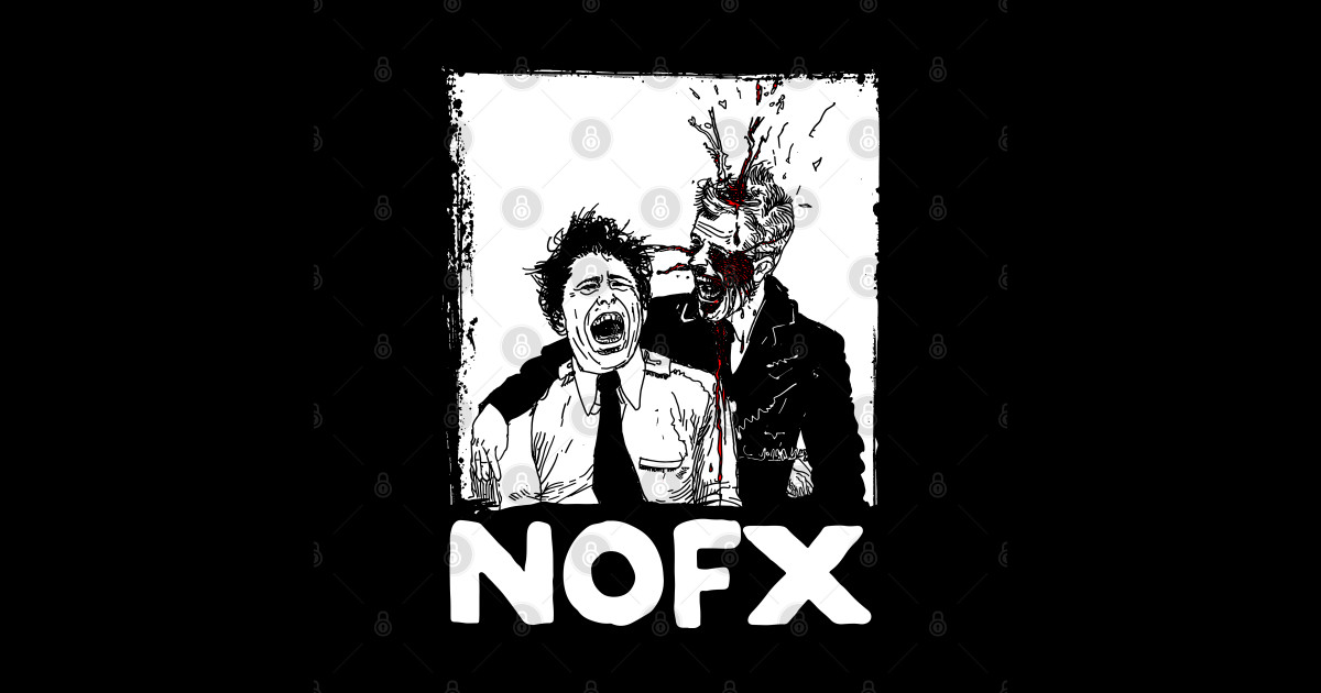 NOFX ------- Original 90s Style Fan Design - Nofx - Sticker | TeePublic