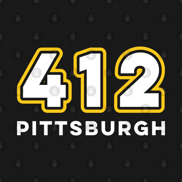Pittsburgh 412 Area Code Steel City Love The Burgh - Pittsburgh - T ...