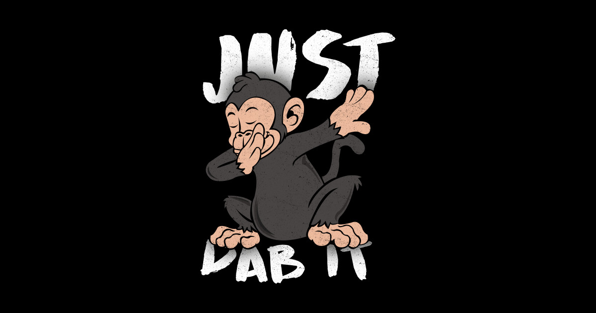 'Just Dab It Monkey Dab' Funny Dabbing Animal Gift - Dabbing - Sticker ...