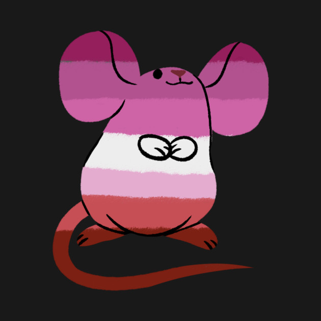 Lesbian Pride Mouse - Lesbian - T-Shirt | TeePublic
