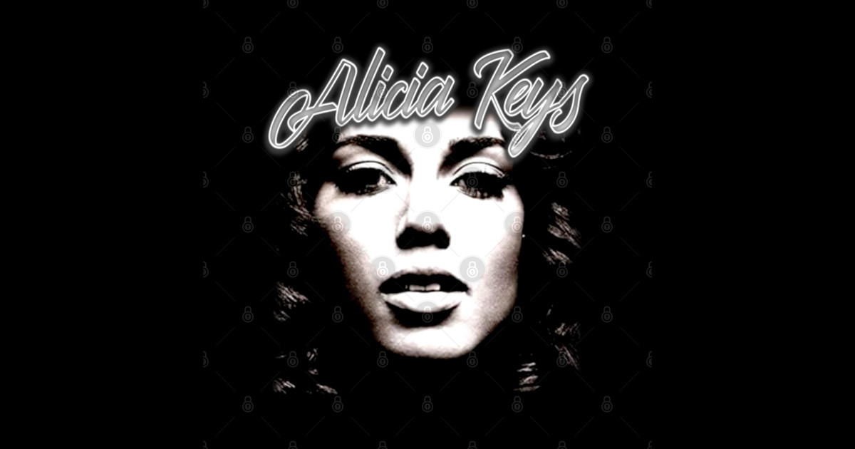 Silhouette - Alicia Keys - Musician - Sticker | TeePublic