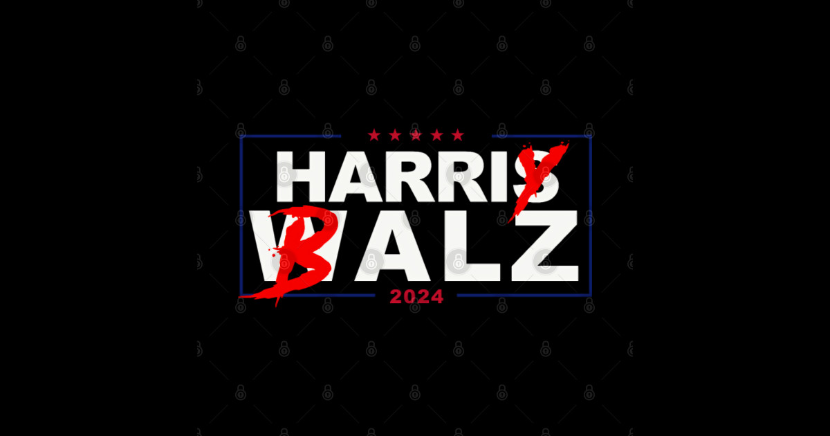 Harris Walz 24 Harry Balz 2024 Meme Democratics - Harry Balz - Sticker ...