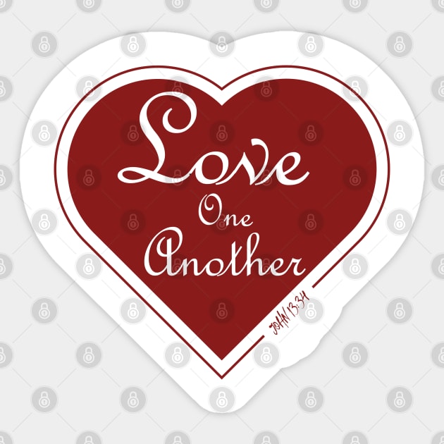 Love One Another - Love - Sticker | TeePublic