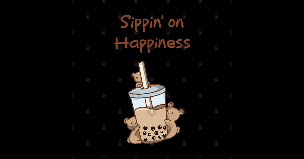 Kawaii Bear Teddy Boba Tea - Boba Tea - Sticker | TeePublic