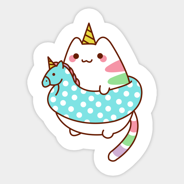 Cute Caticorn - Unicorn - Sticker | TeePublic